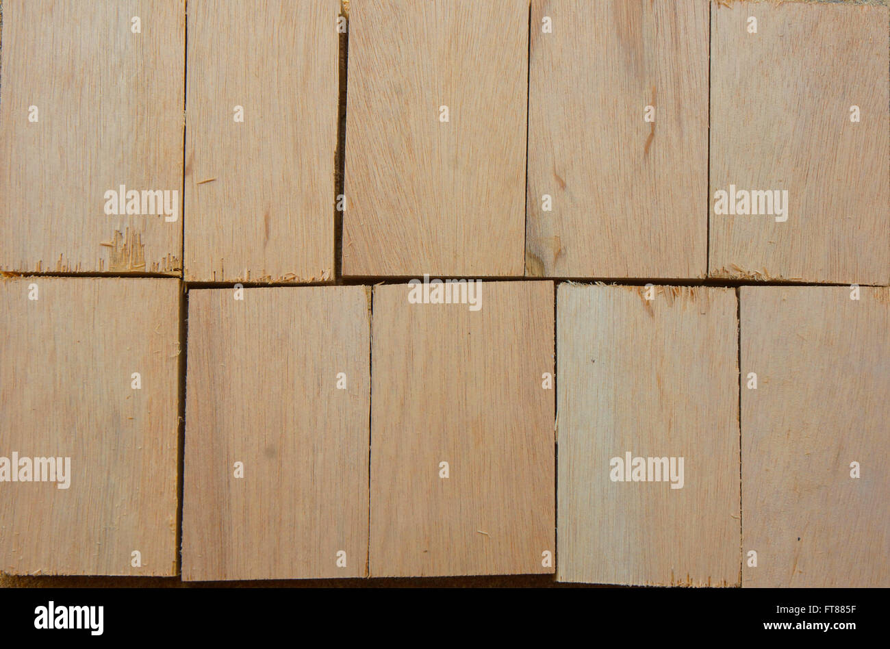 Background of small pieces of wooden boards Stock Photo - Alamy
