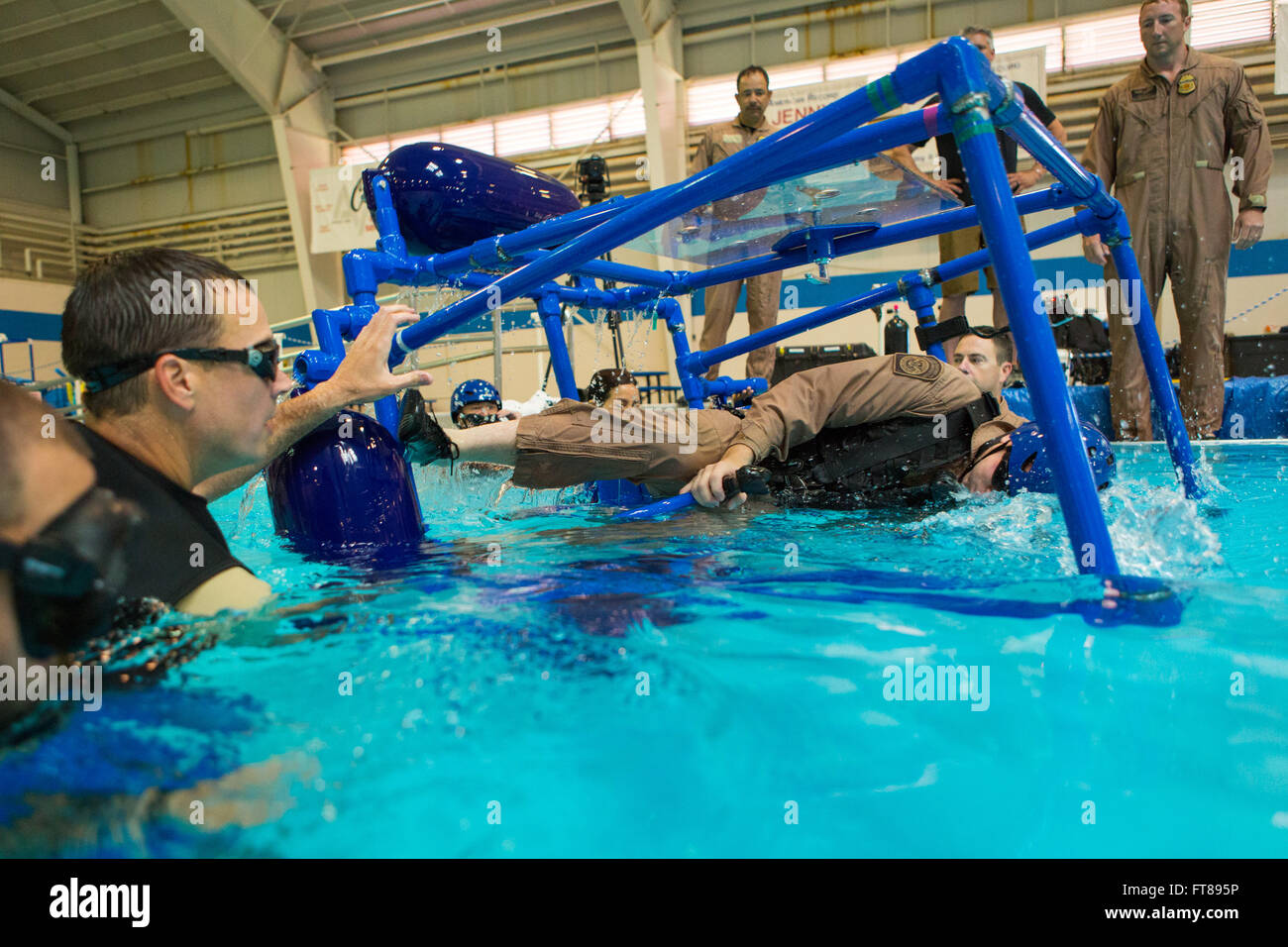 Pilots at the CBP Office of Air and Marine undergo inversion water ...