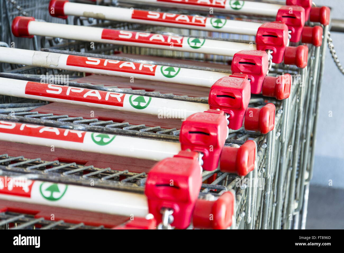 Dutch multinational retail chain and franchise Spar logo in store on ...