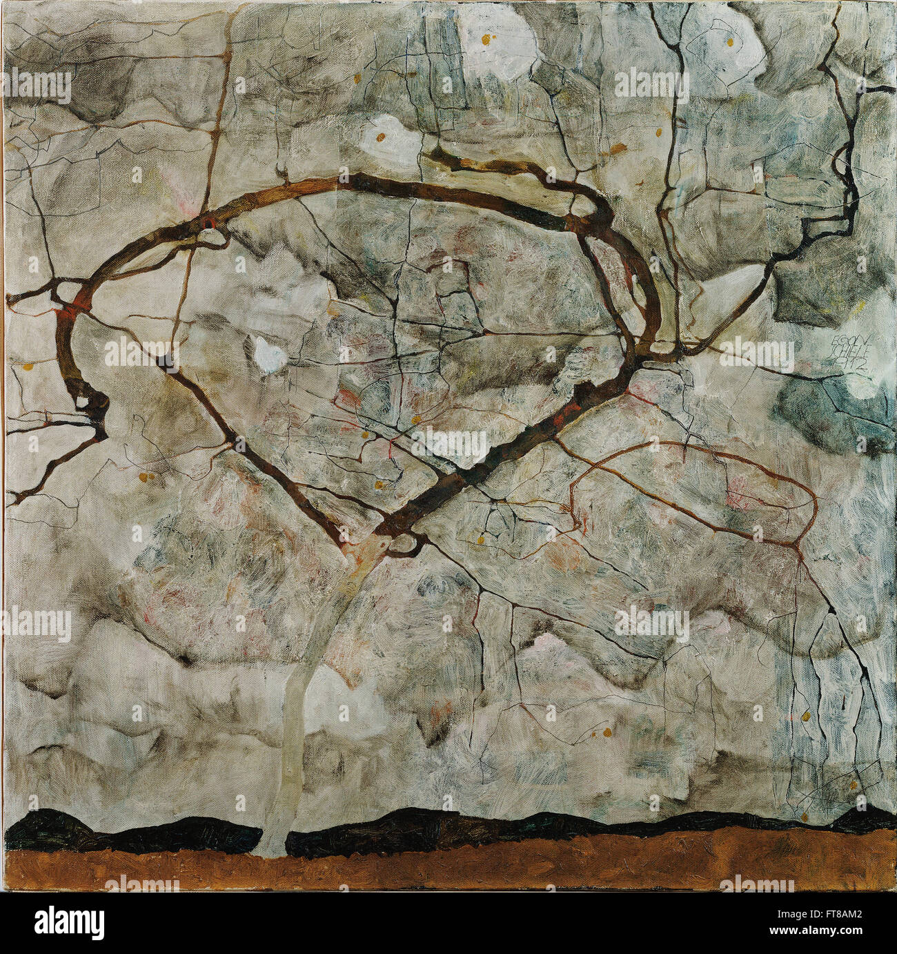 Egon Schiele - Autumn Tree in Stirred Air (Winter Tree) - Leopold ...