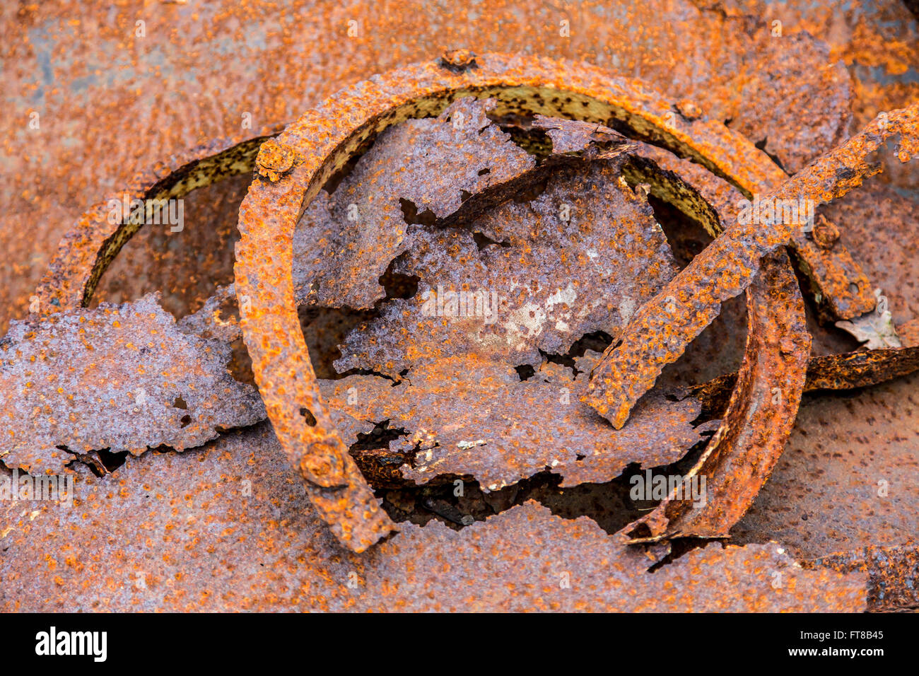 Heavy rusty metal, broken Stock Photo - Alamy
