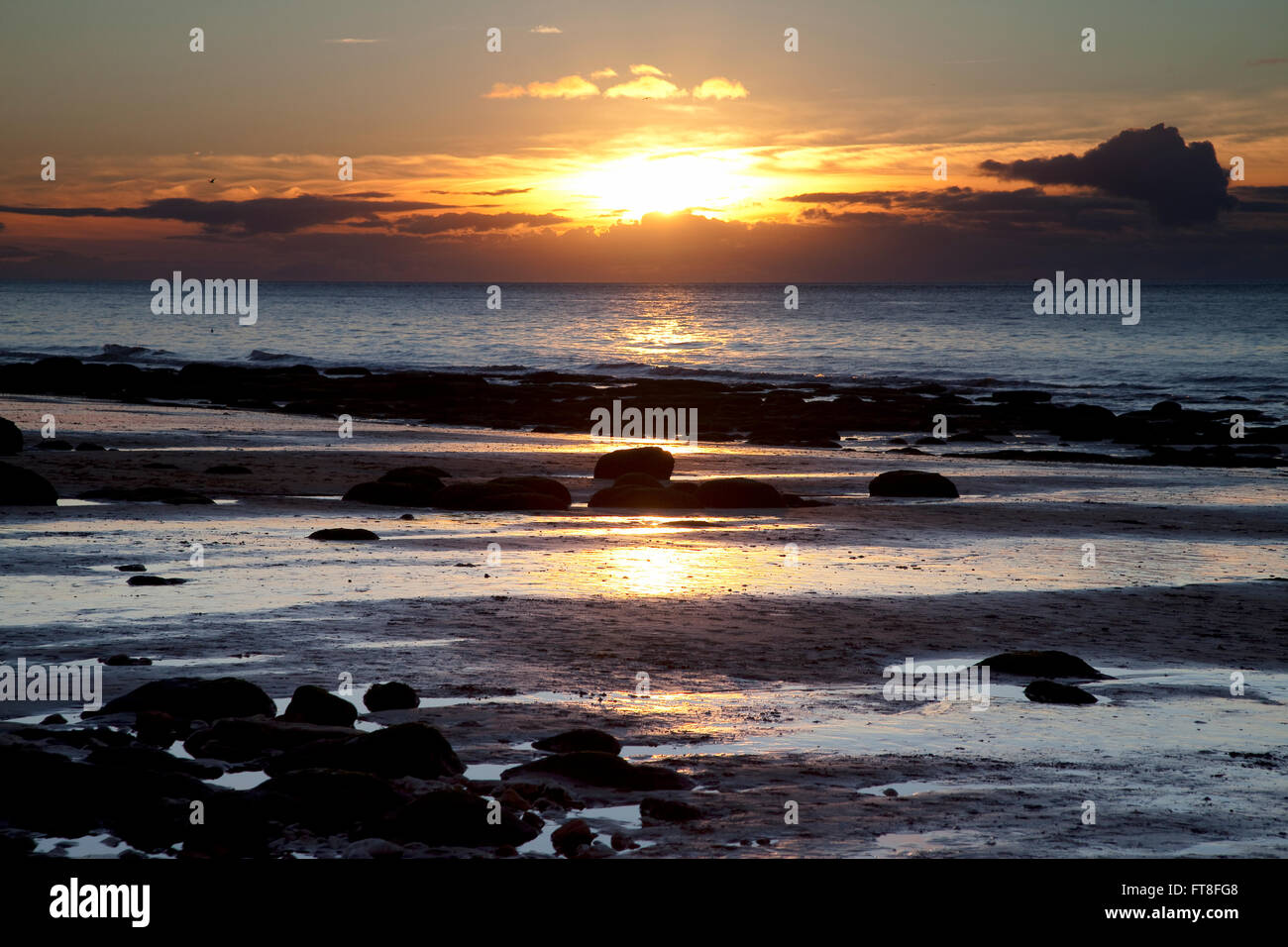 Hunstanton sunset, west Norfolk Stock Photo - Alamy