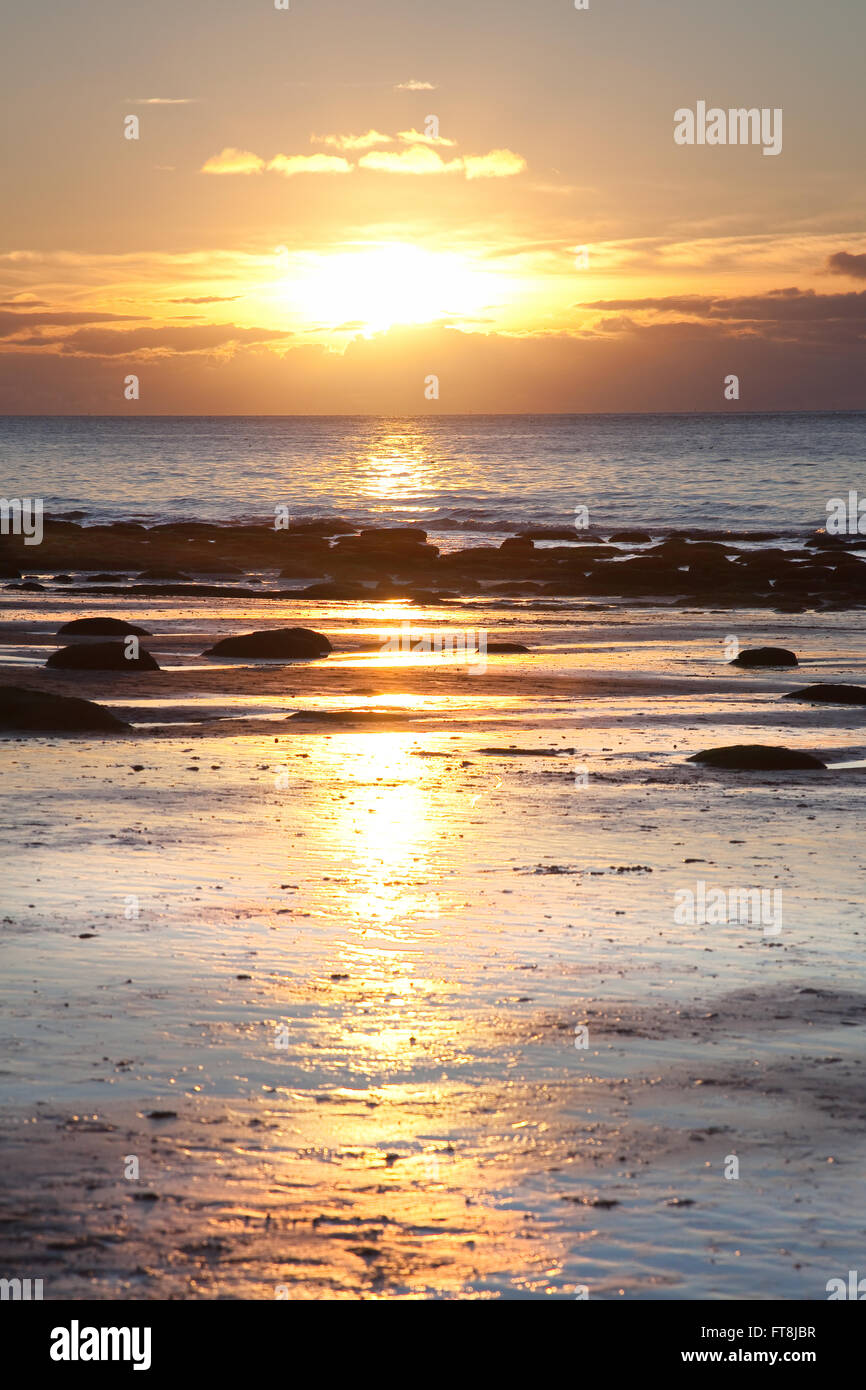 Hunstanton sunset, west Norfolk Stock Photo - Alamy
