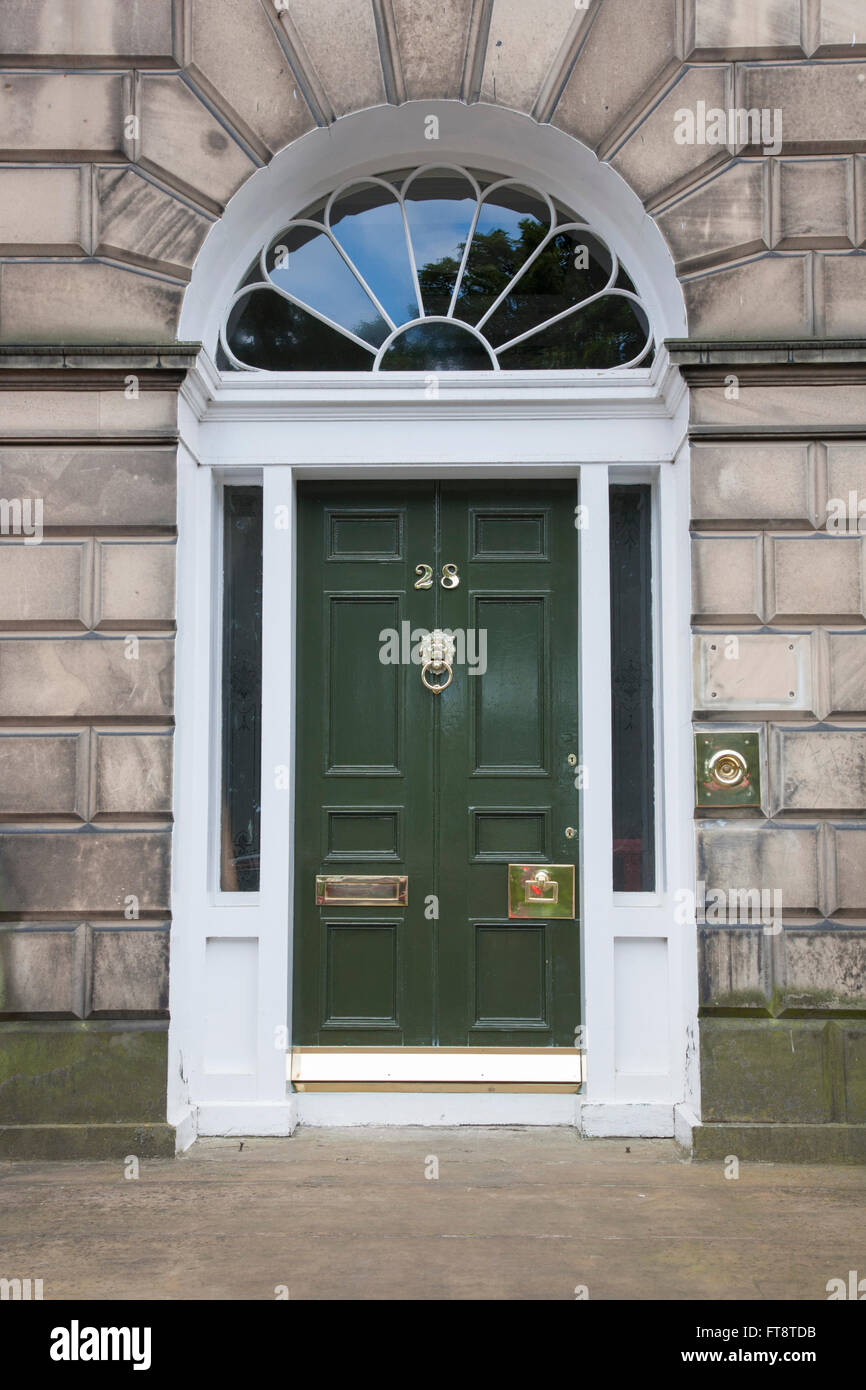 Edinburgh, City of Edinburgh, Scotland. Georgian door front typical of ...