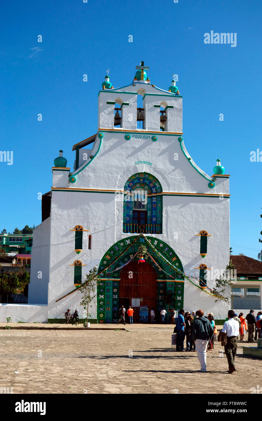 San Juan Chamula Church near San Cristobal de las Casas, Chiapas ...