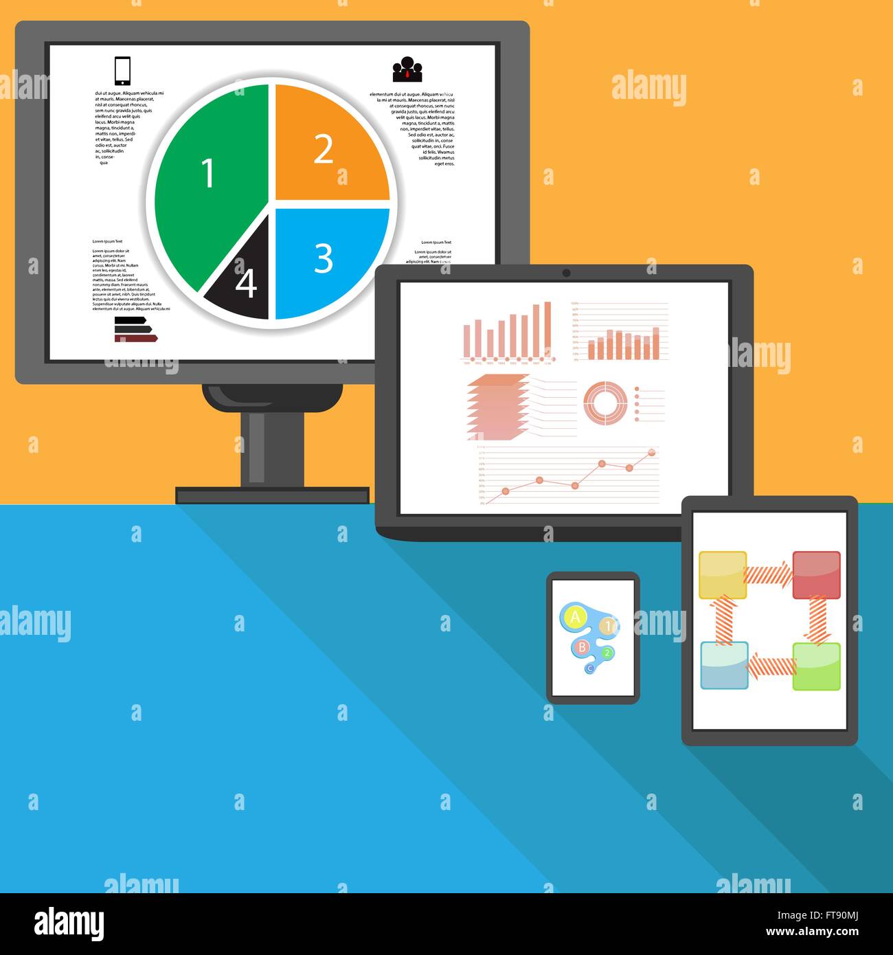 Set of Different Internet Devices Stock Vector Image & Art - Alamy