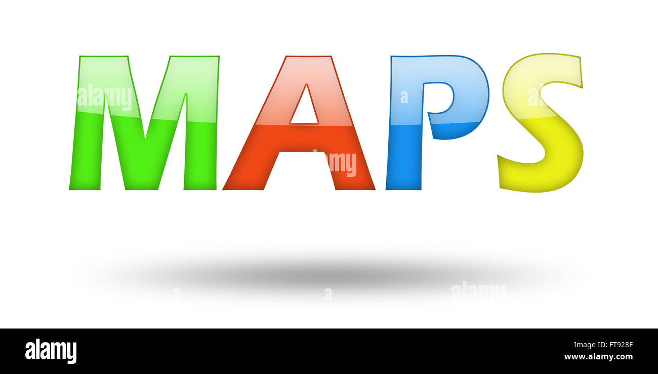 Colorful maps hi-res stock photography and images - Alamy