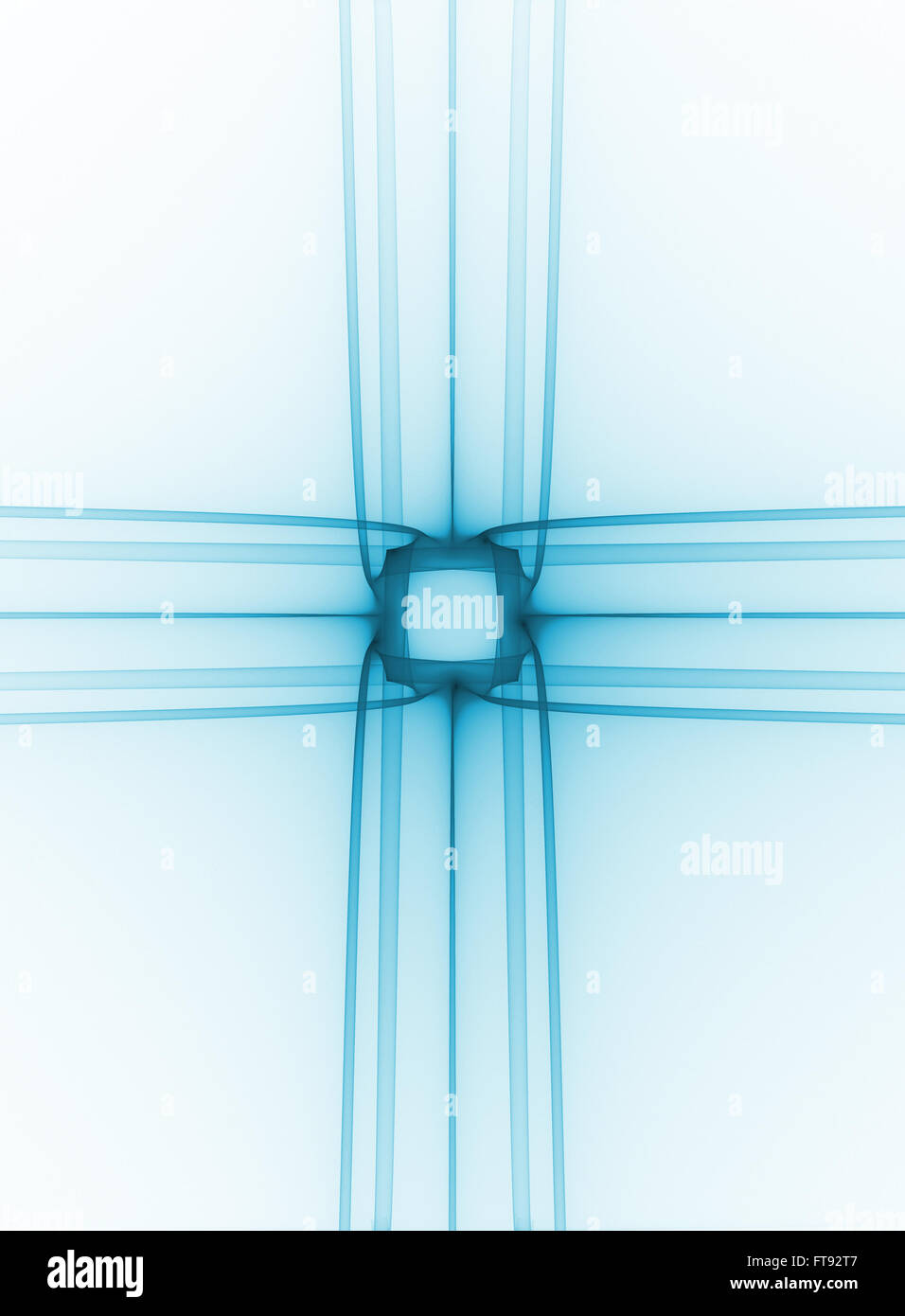 Fractal crosshair. Tech background with virtual blue cross Stock Photo ...