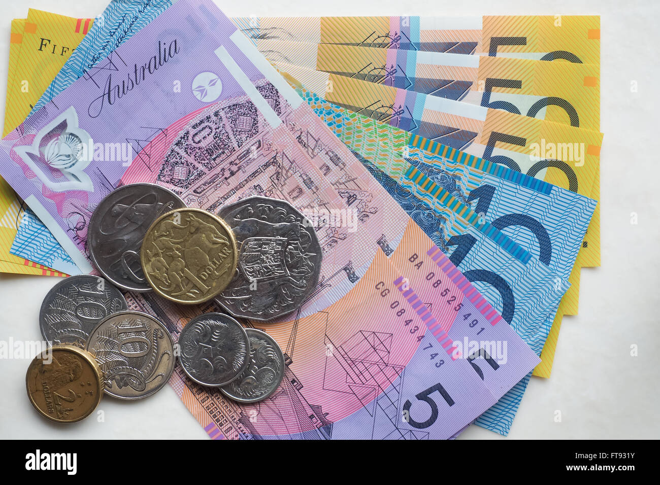 Australian coins and notes hi-res stock photography and images - Alamy