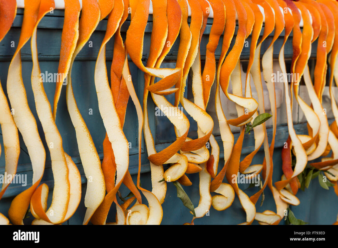 curling orange peels Stock Photo - Alamy