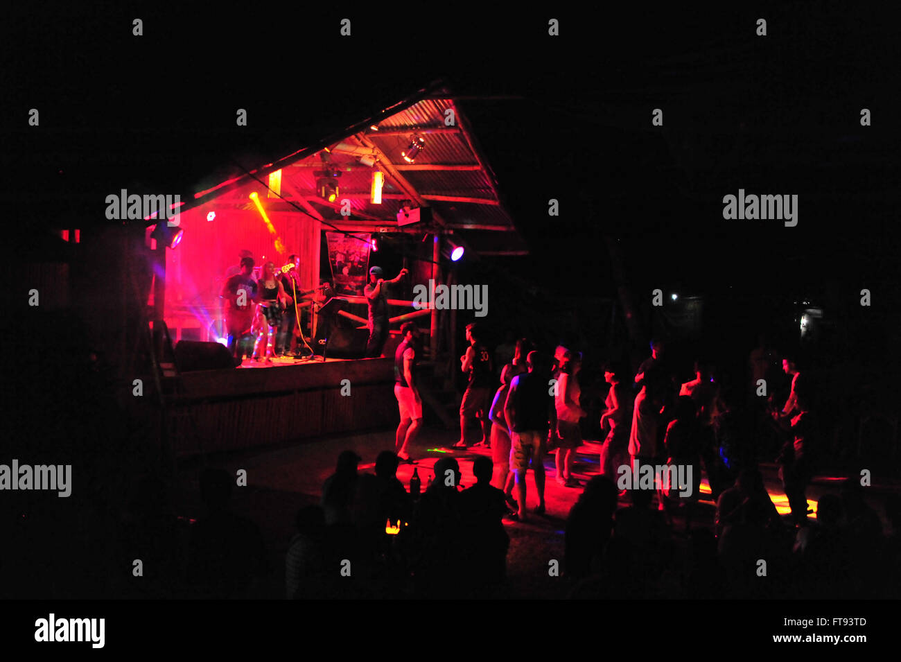 Live Band, Czars Place, Siquijor Island, Philippines Stock Photo - Alamy