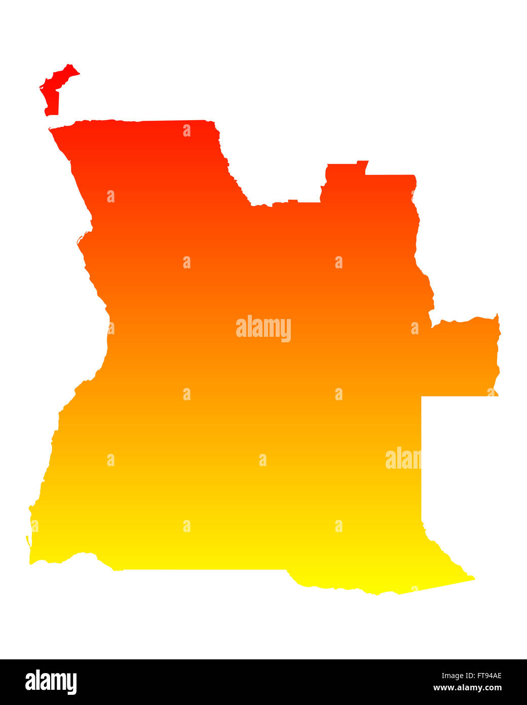 Map of Angola Stock Photo - Alamy