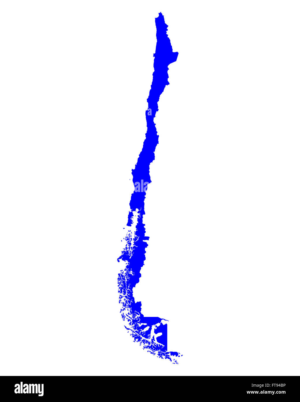 Map of Chile Stock Photo - Alamy