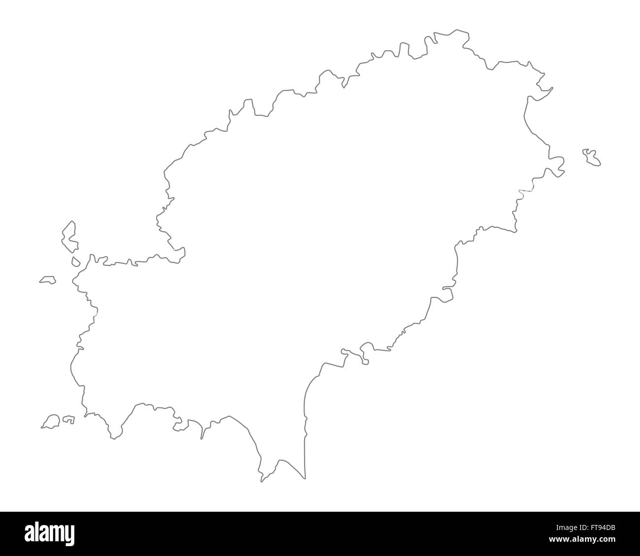 Map of Ibiza Stock Photo - Alamy