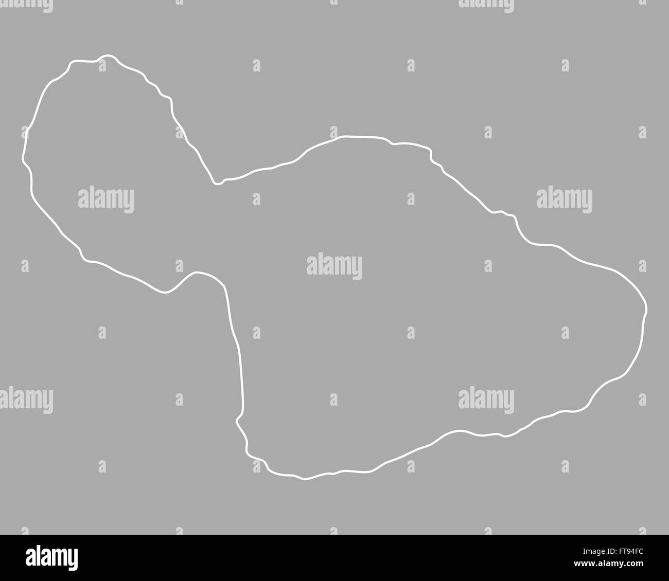 Map of Maui Stock Photo - Alamy