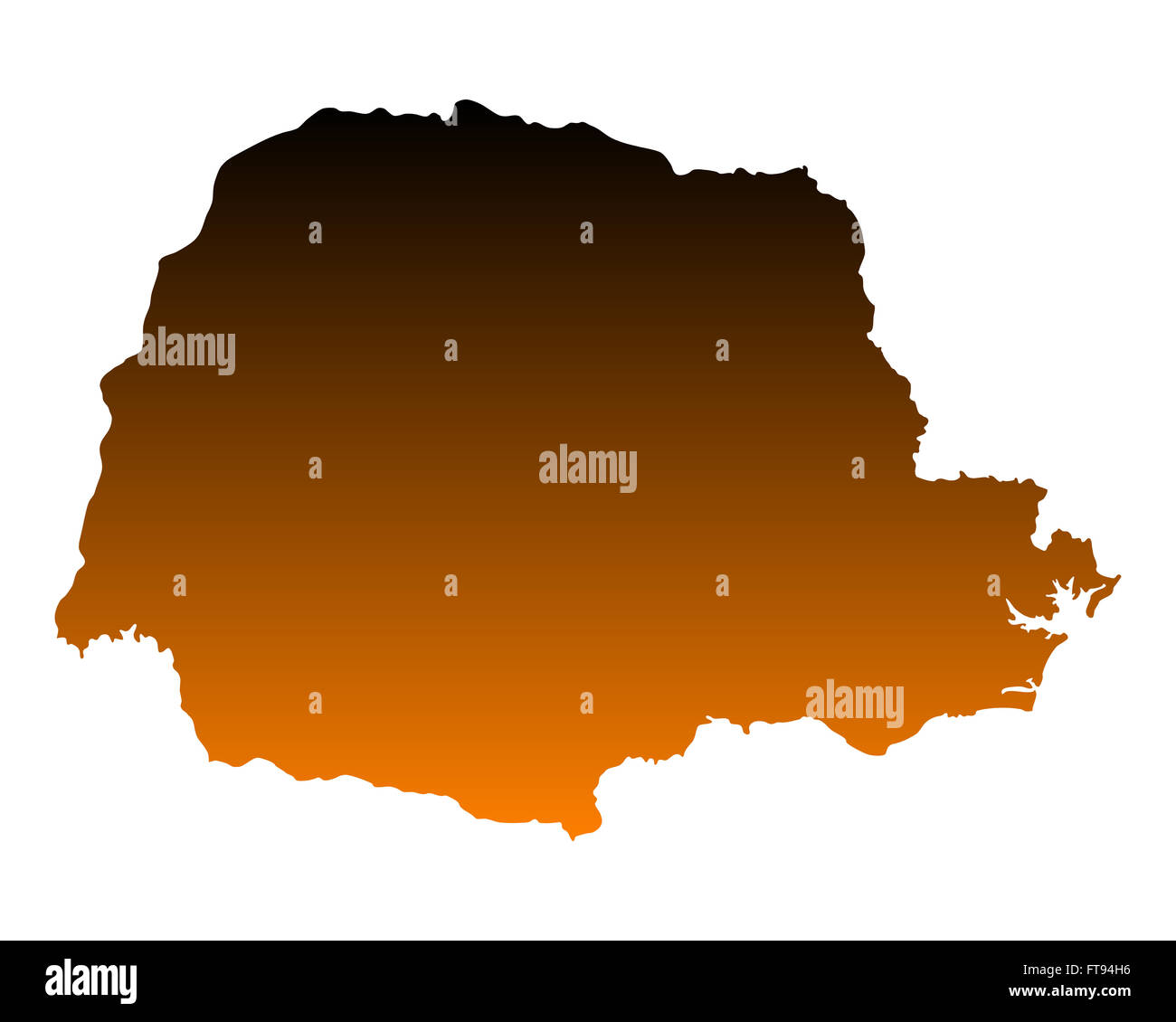 Map of Parana Stock Photo - Alamy