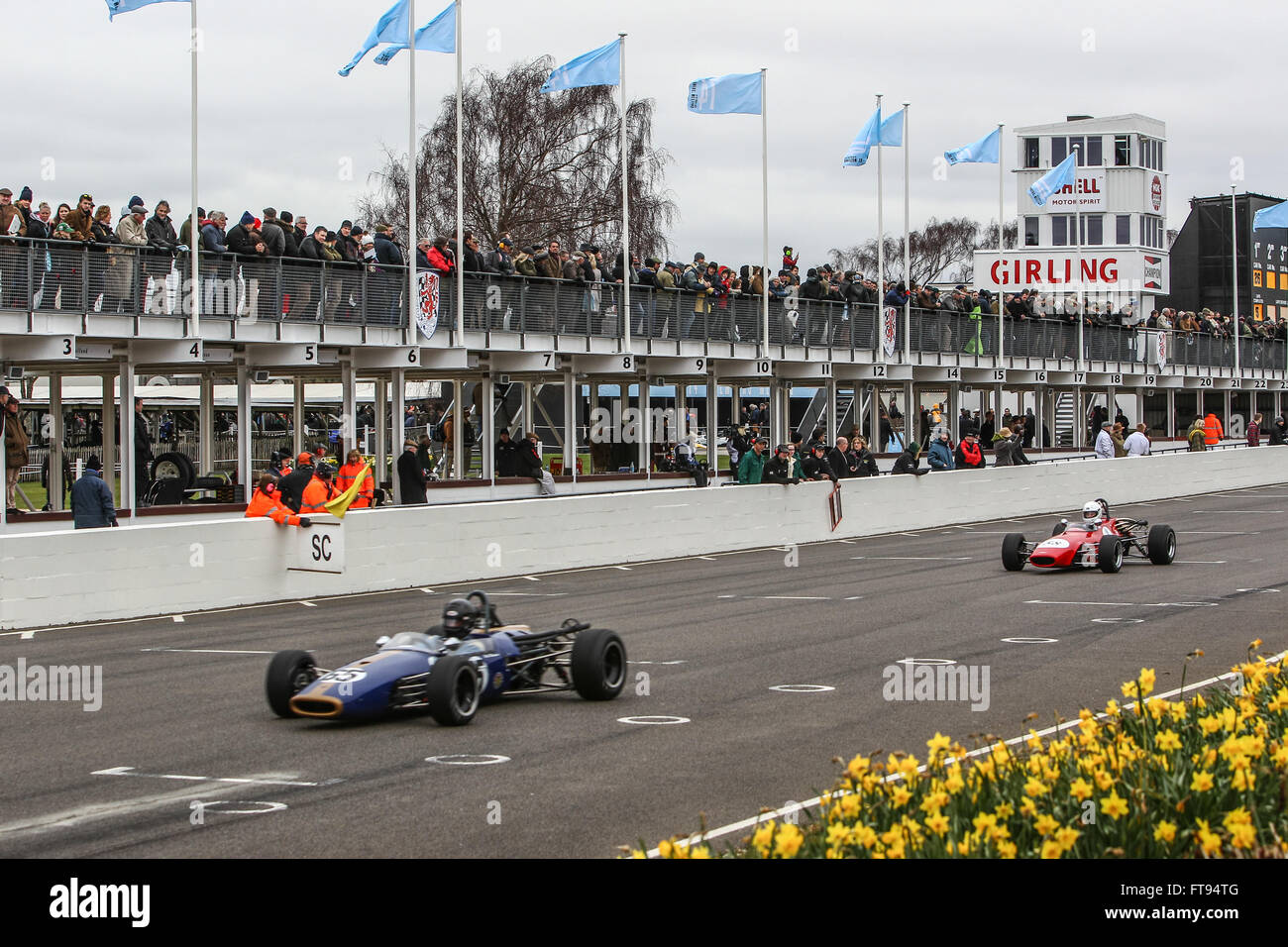 Goodwood classic historic motor racing at the Goodwood Members Meeting ...