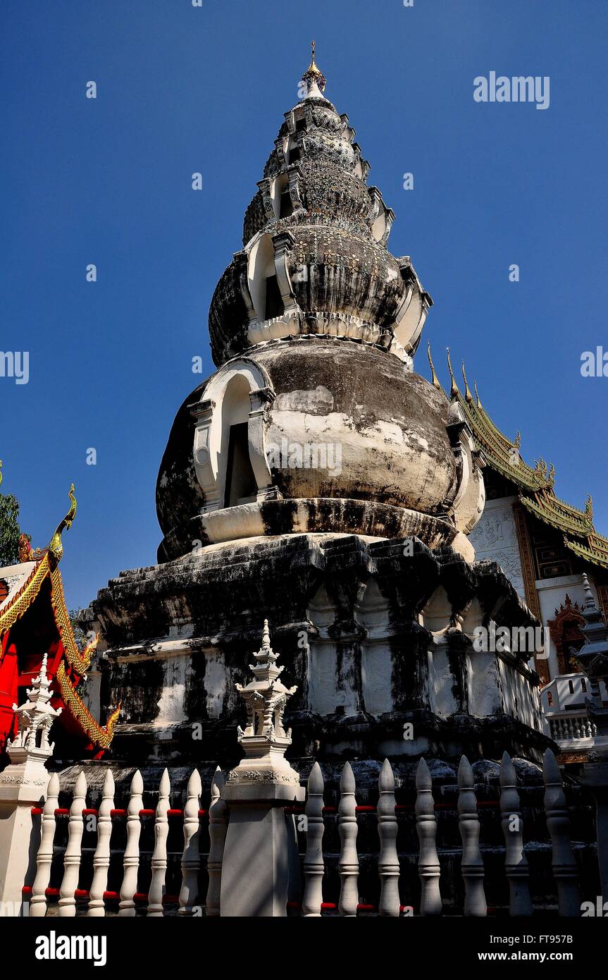 Chiang Mai, Thailand: 16-17th century Chedi with its succession of ...