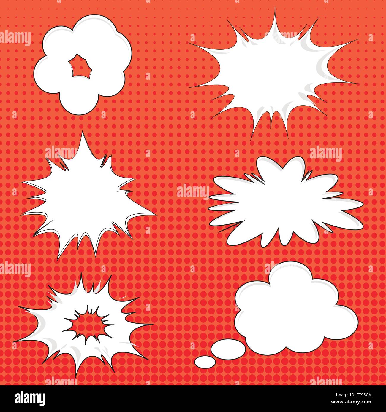 Cartoon decorative cloud thought bubble Stock Vector Images - Alamy