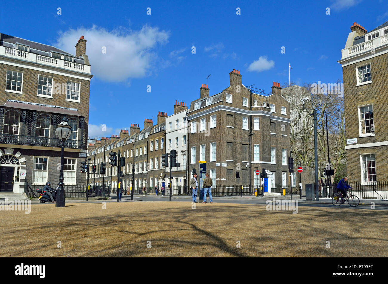 London, England, UK. Russell Square, north east corner leading into ...
