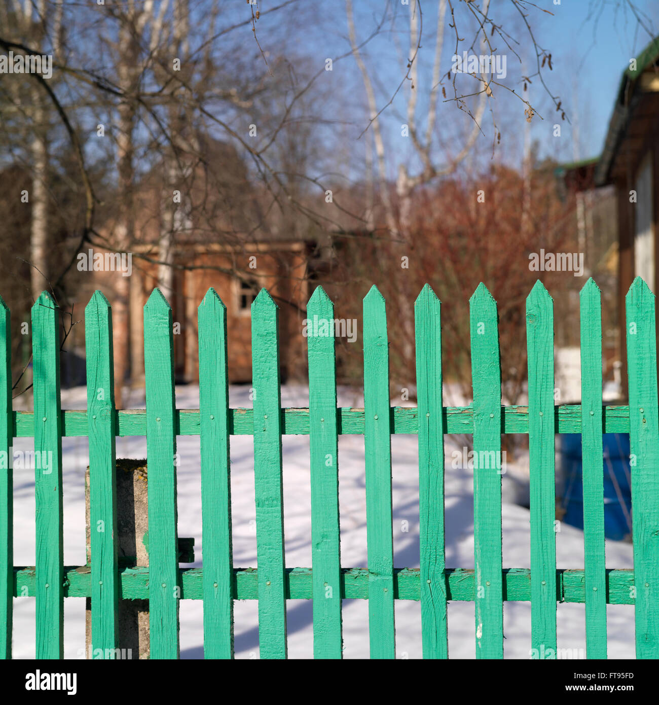 Backyard snow sun hi-res stock photography and images - Alamy
