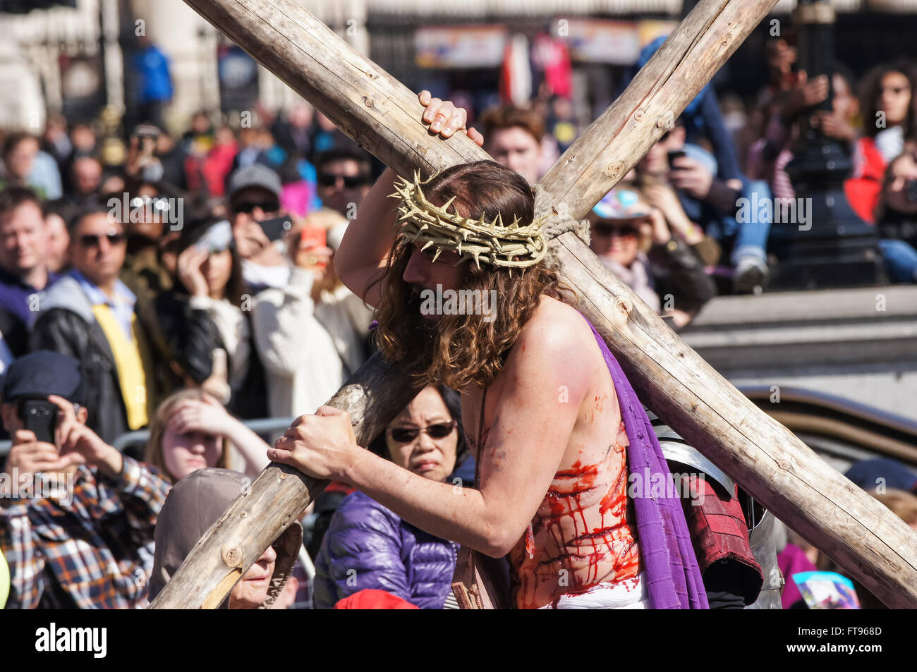 "The Passion of Jesus" at Trafalgar Square, performed by Wintershall ...