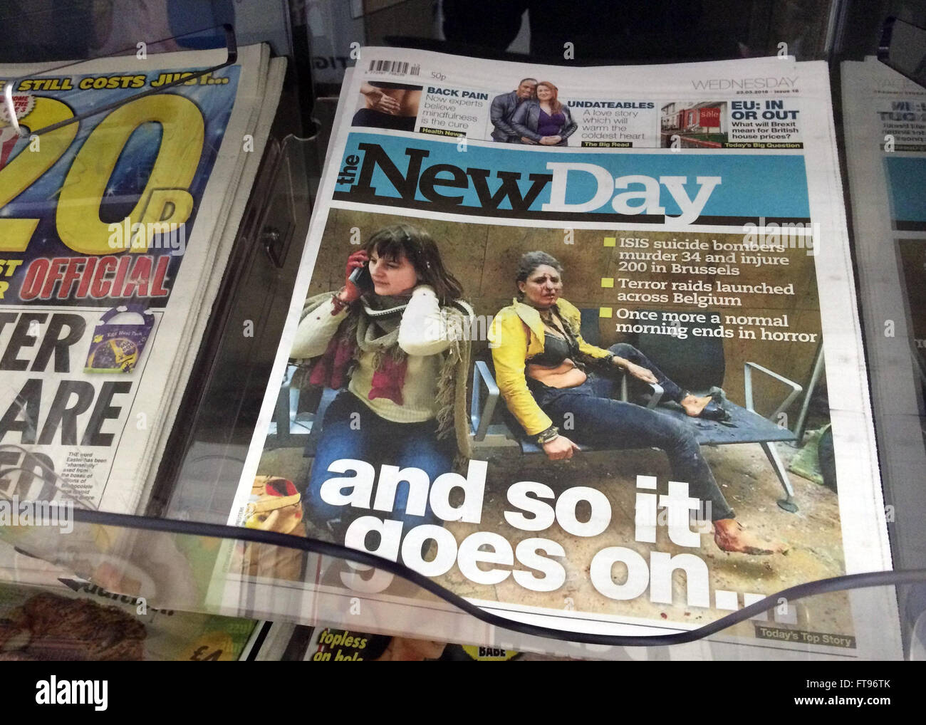 London, UK. 23rd Mar, 2016. An edition of the new British daily ...