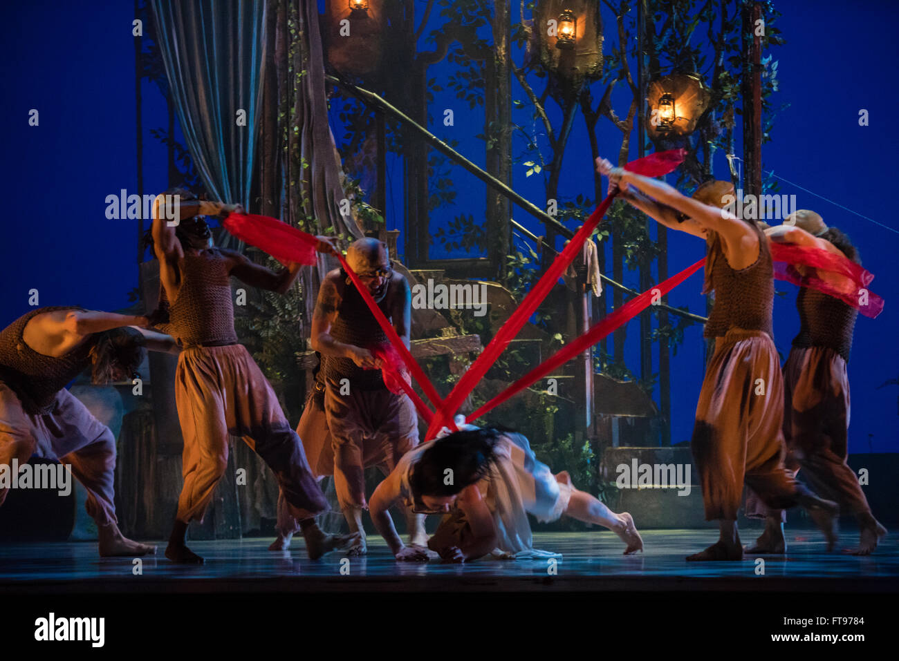 London, UK. 25th March, 2016. balletLORENT present Snow White at Sadler ...