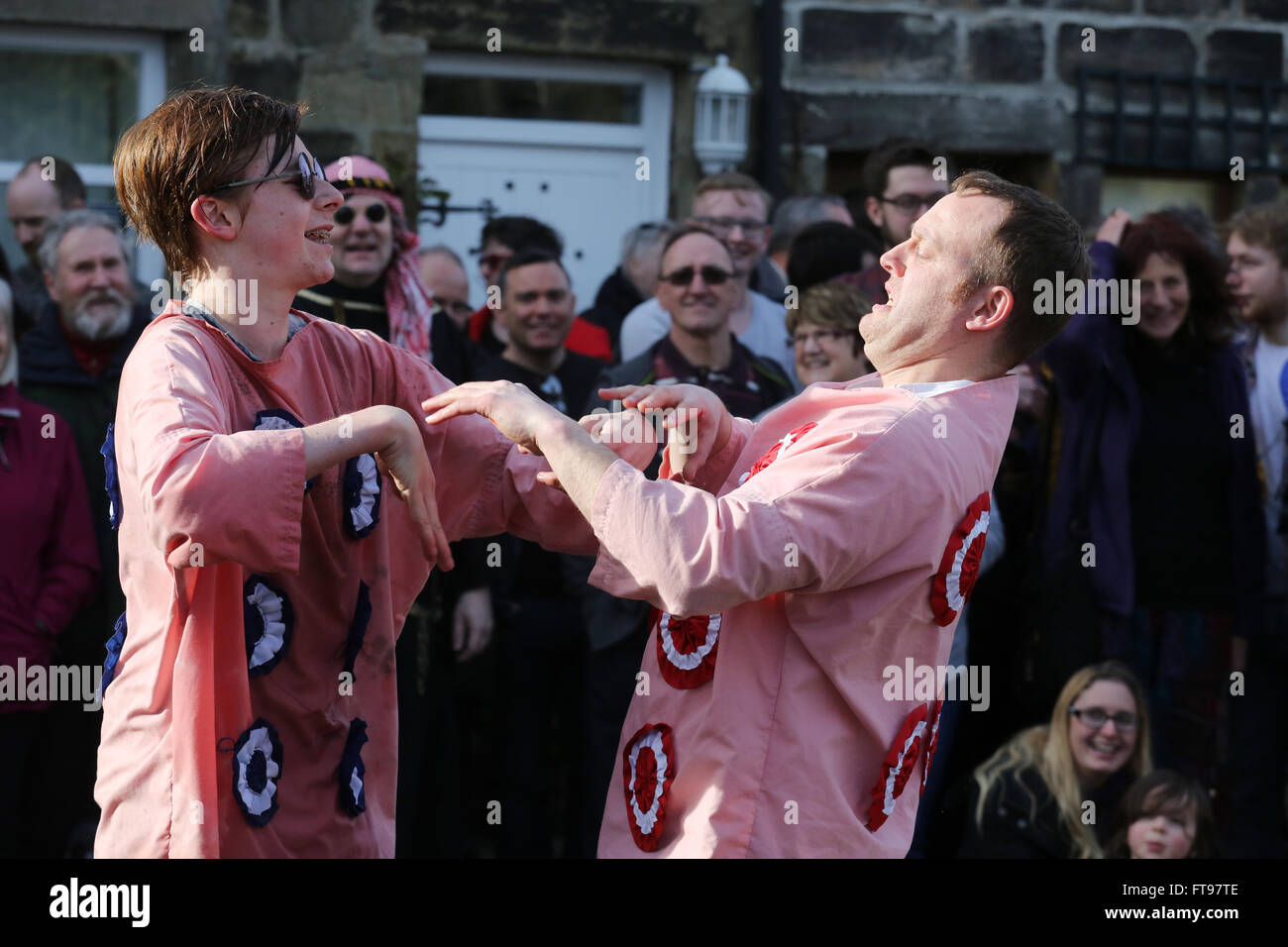Heptonstall, UK, 25th March 2016. Characters from the Midgley Players ...