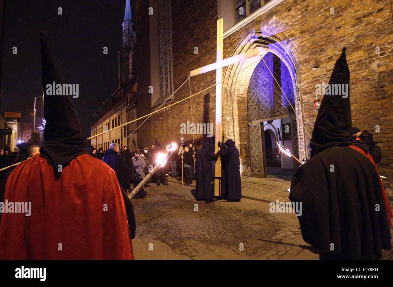 Gdansk, Poland 25th, March 2016 Believers attend the celebration of the ...