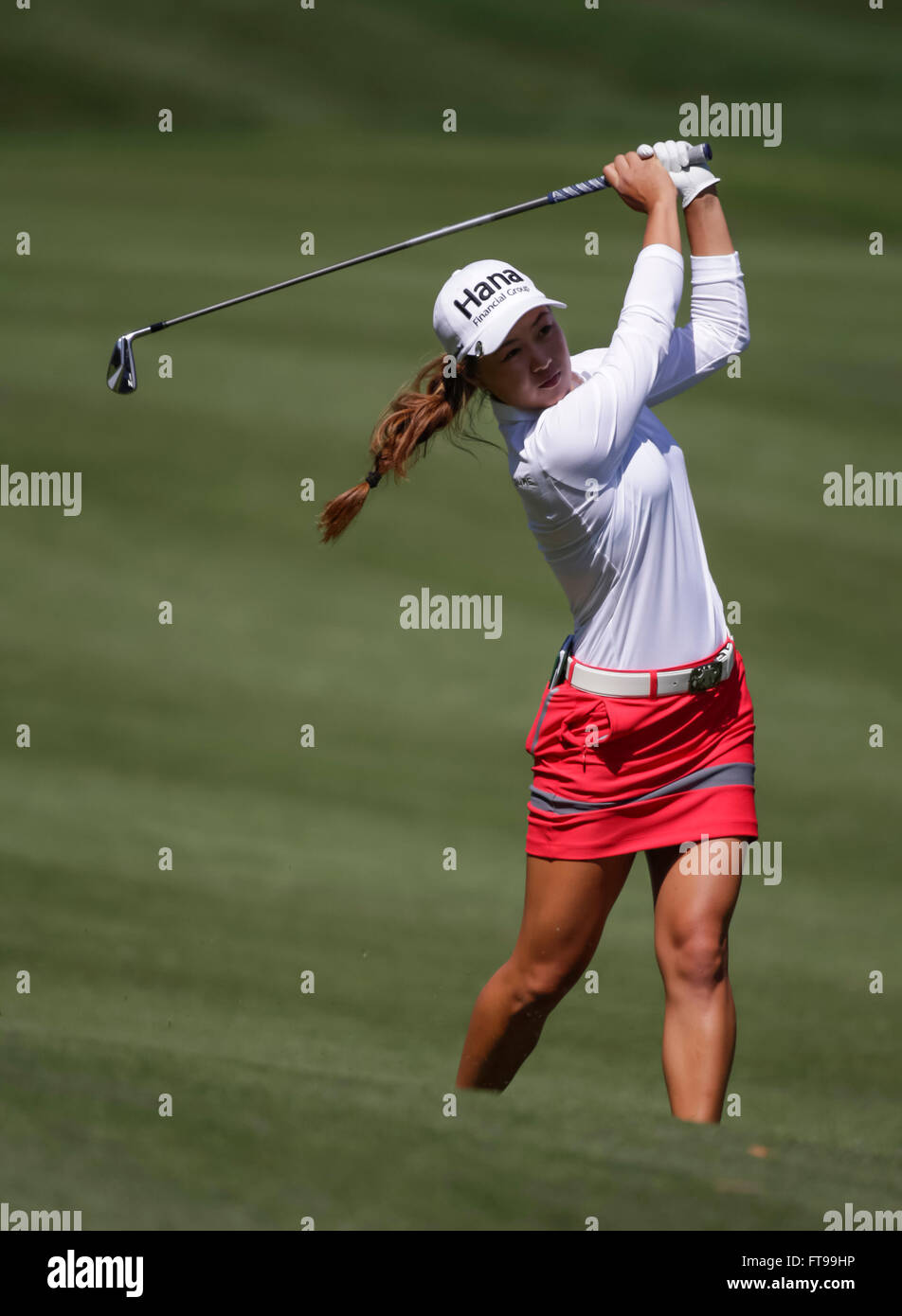 Carlsbad, California, USA. 25th Mar, 2016. Minjee Lee on the 8th hole ...