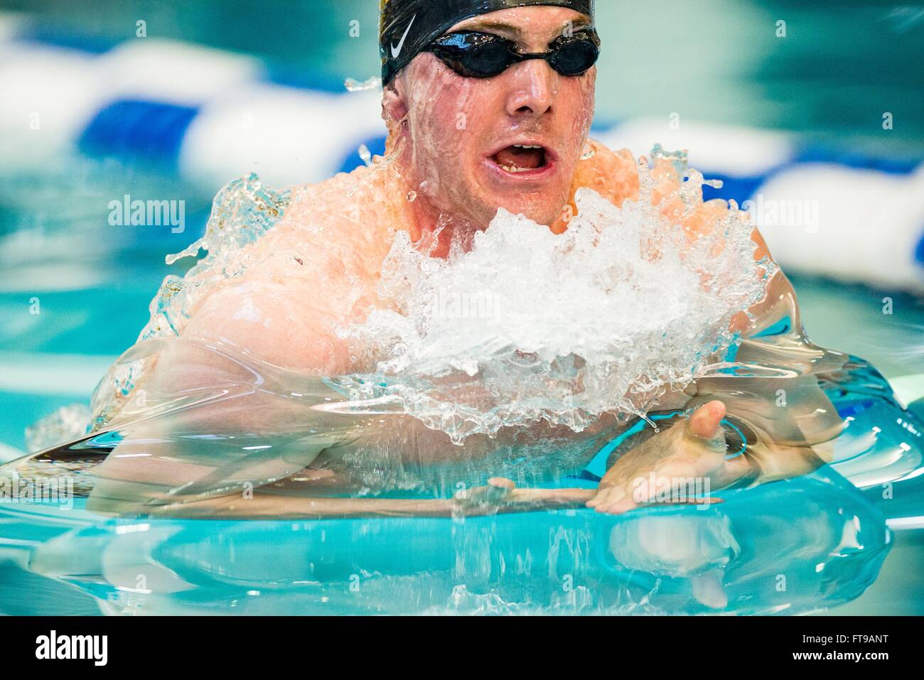 Atlanta, Georgia, USA. 25th Mar, 2016. VA Tech swimmer Brandon Fiala ...