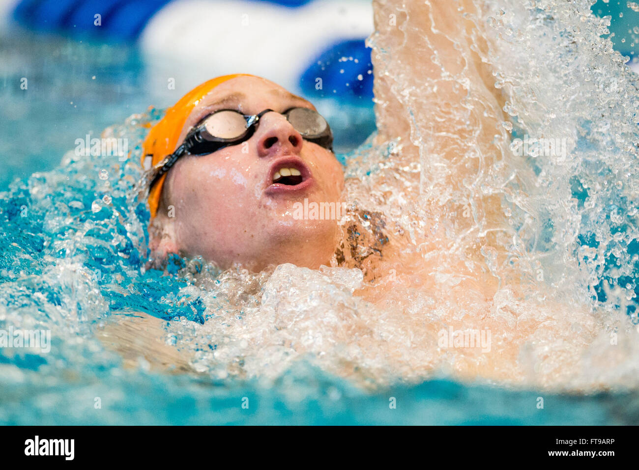 Atlanta, Georgia, USA. 25th Mar, 2016. Tennessee swimmer Sam McHugh ...