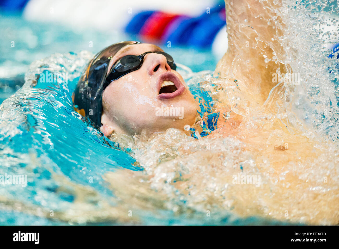 Atlanta, Georgia, USA. 25th Mar, 2016. Texas swimmer Jonathan Roberts ...