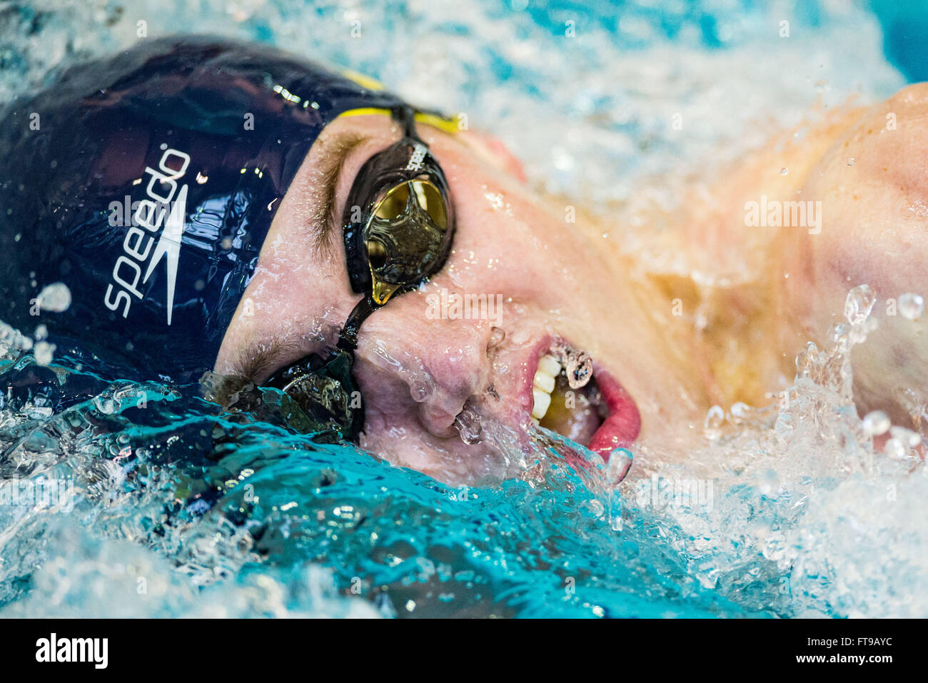 Atlanta, Georgia, USA. 25th Mar, 2016. Michigan swimmer Jack Mangan ...