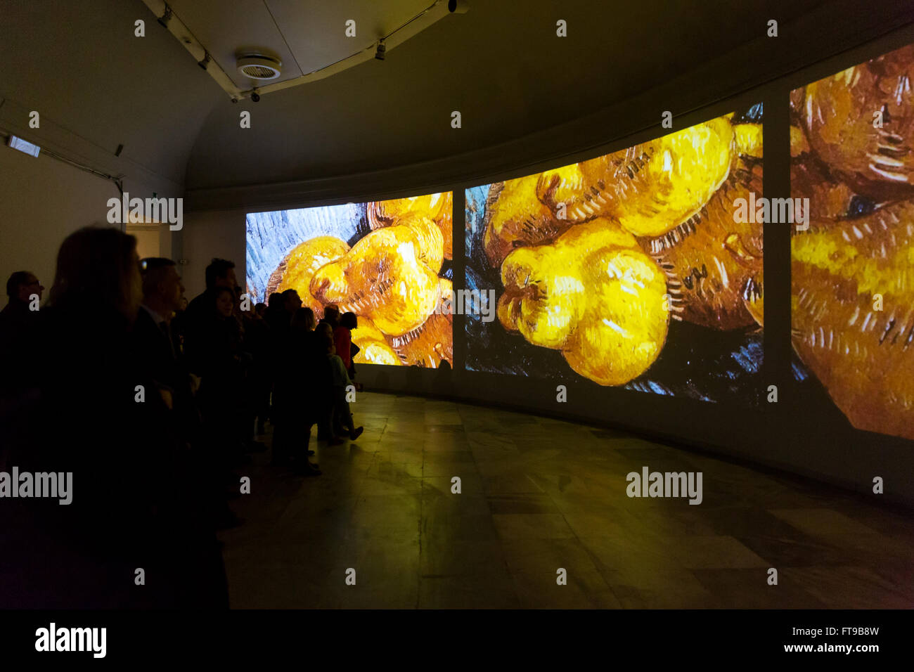 Turin, Italy. 25th Mar, 2016. Inaugurated in Turin "Van Gogh Alive ...
