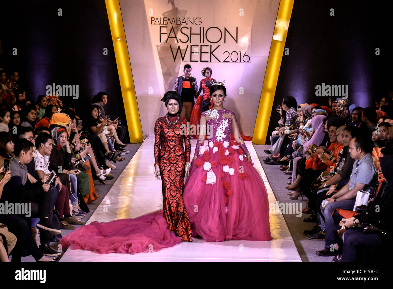 Palembang, Indonesia. 23rd Mar, 2016. Model and designer Rahma Ivani ...