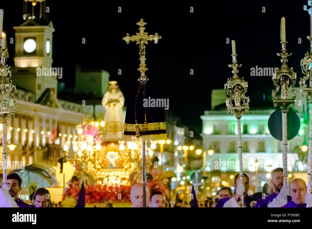 Spain, Madrid March 25th 2016. The procession of Jesus of Medinaceli ...