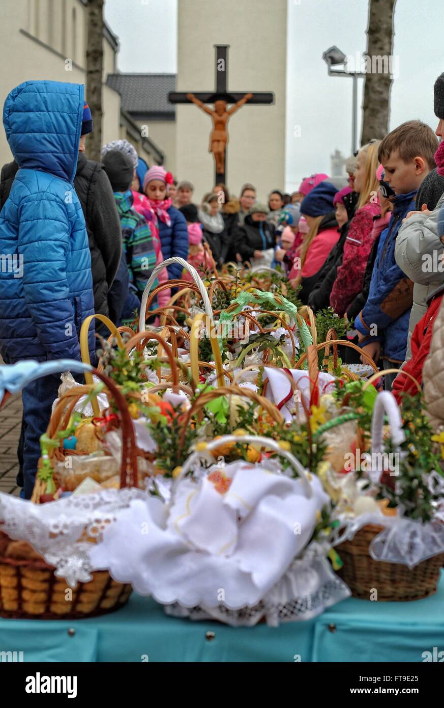 Mrzezino, Poland 26th, March 2016 Catholic believers take part in the ...