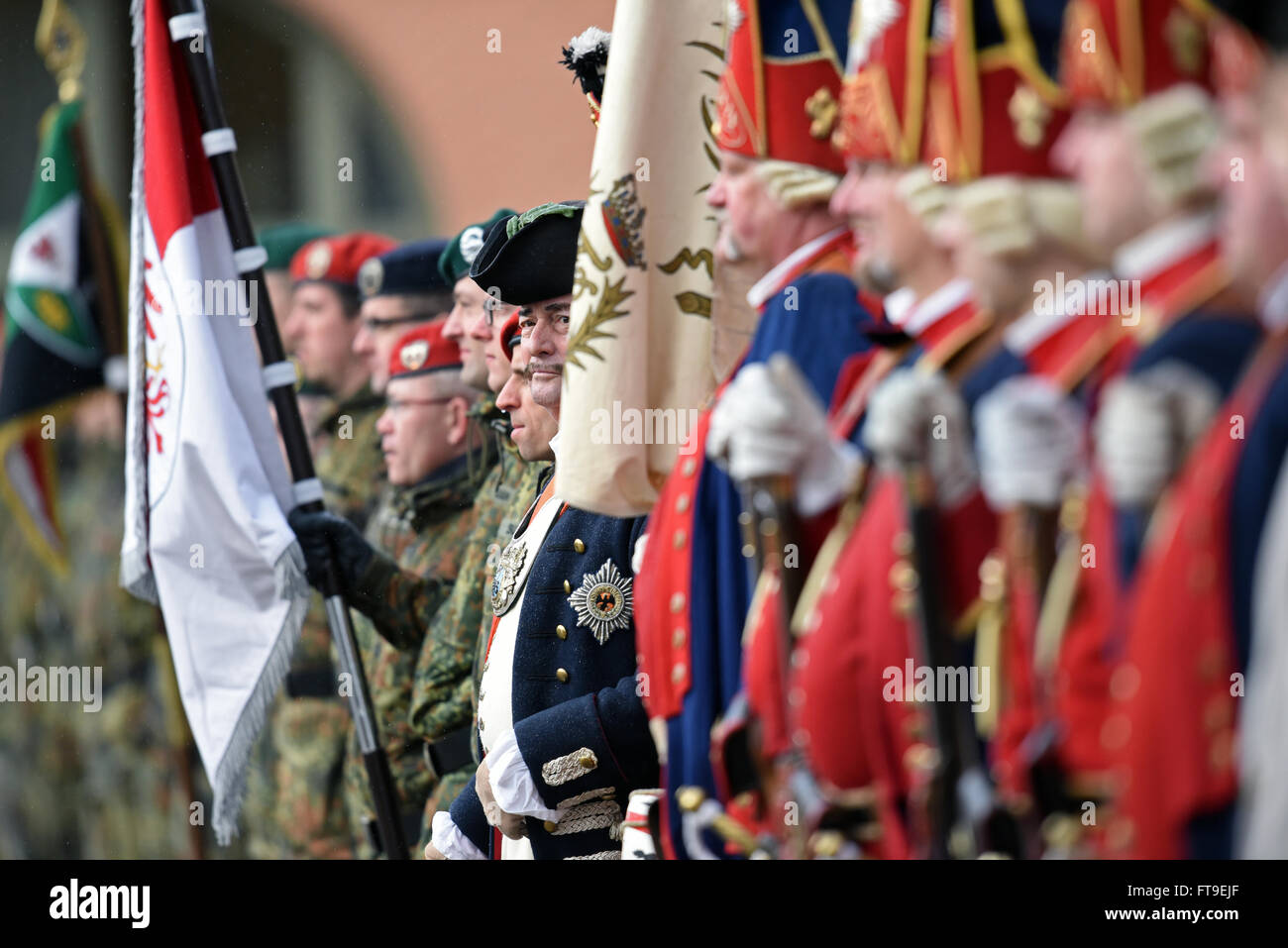 Potsdam, Germany. 22nd Mar, 2016. Soldiers with the Brandenburg State ...