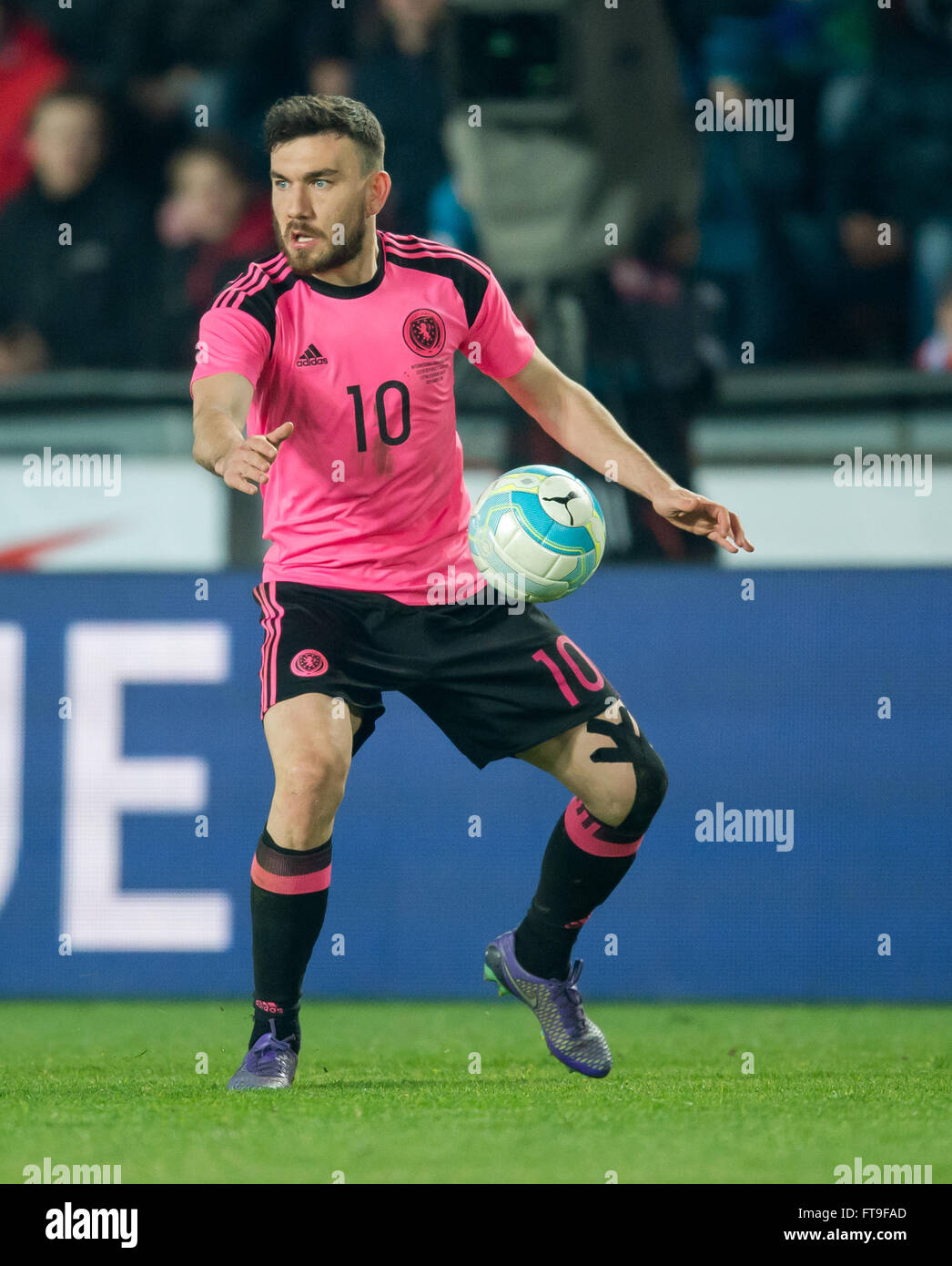 Prague, Czech Republic. 24th Mar, 2016. Scotland's Robert Snodgrass ...