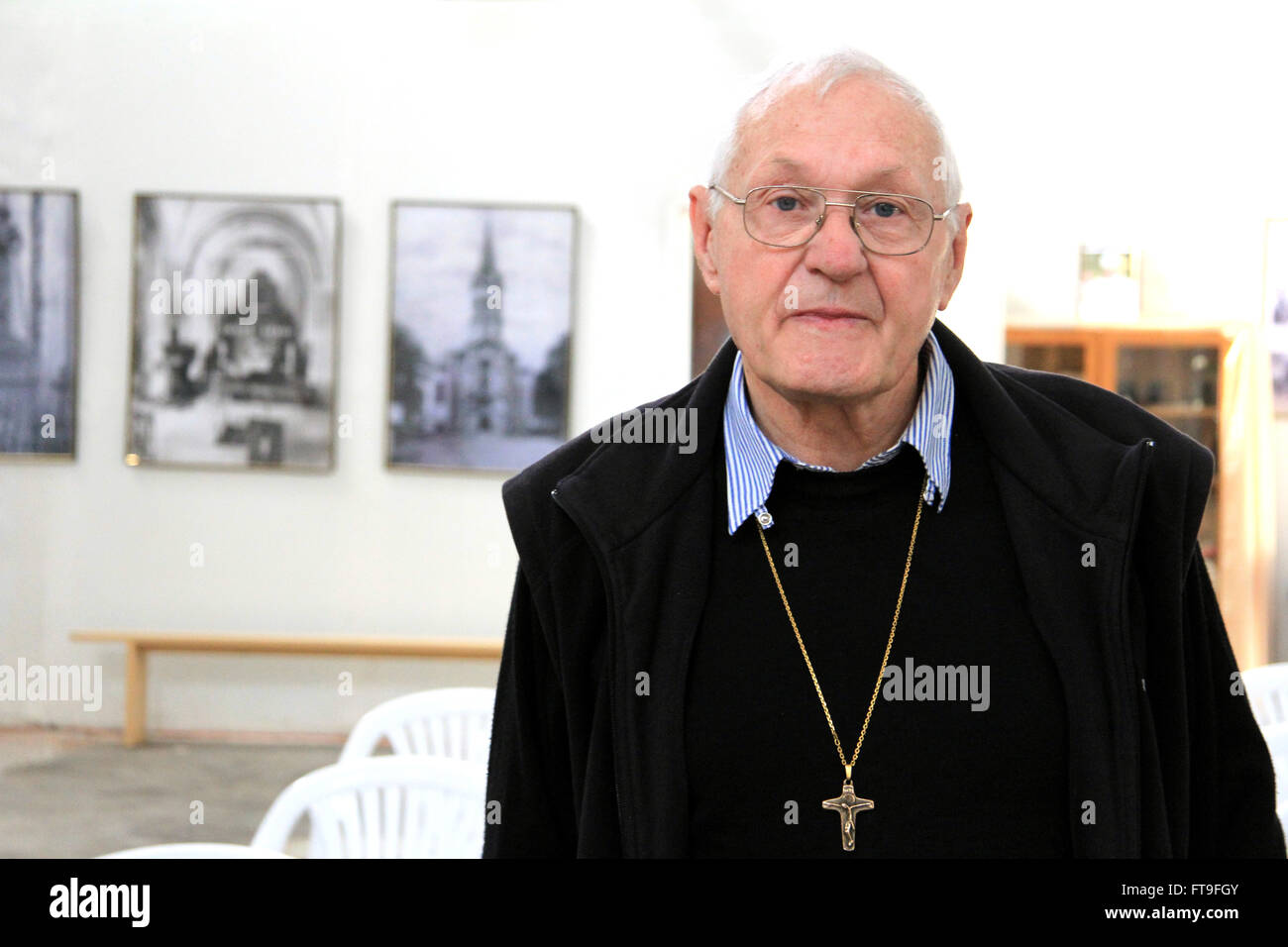 St. Petersburg, Russia. 21st June, 2015. Catholic Father Richard Stark ...