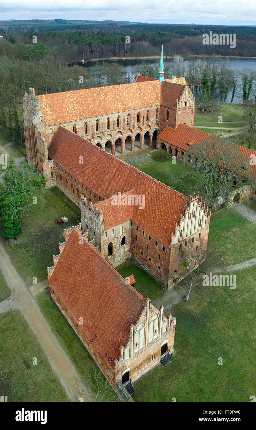 Chorin, Germany. 22nd Mar, 2016. An aerial photo shows the Chorin ...
