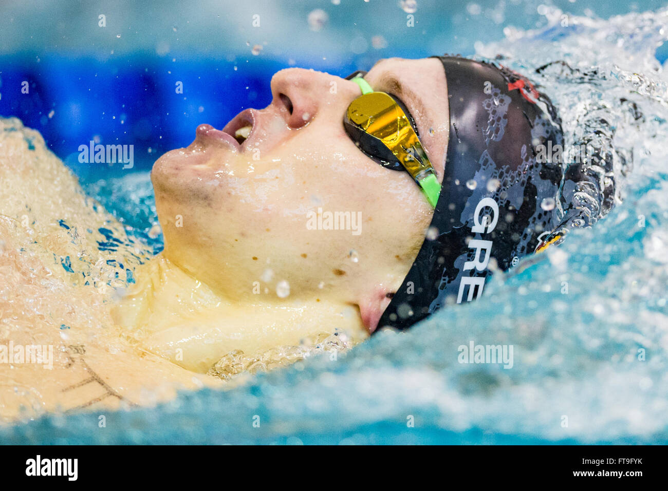 Atlanta, Georgia, USA. 26th Mar, 2016. Louisville swimmer Aaron Greene ...
