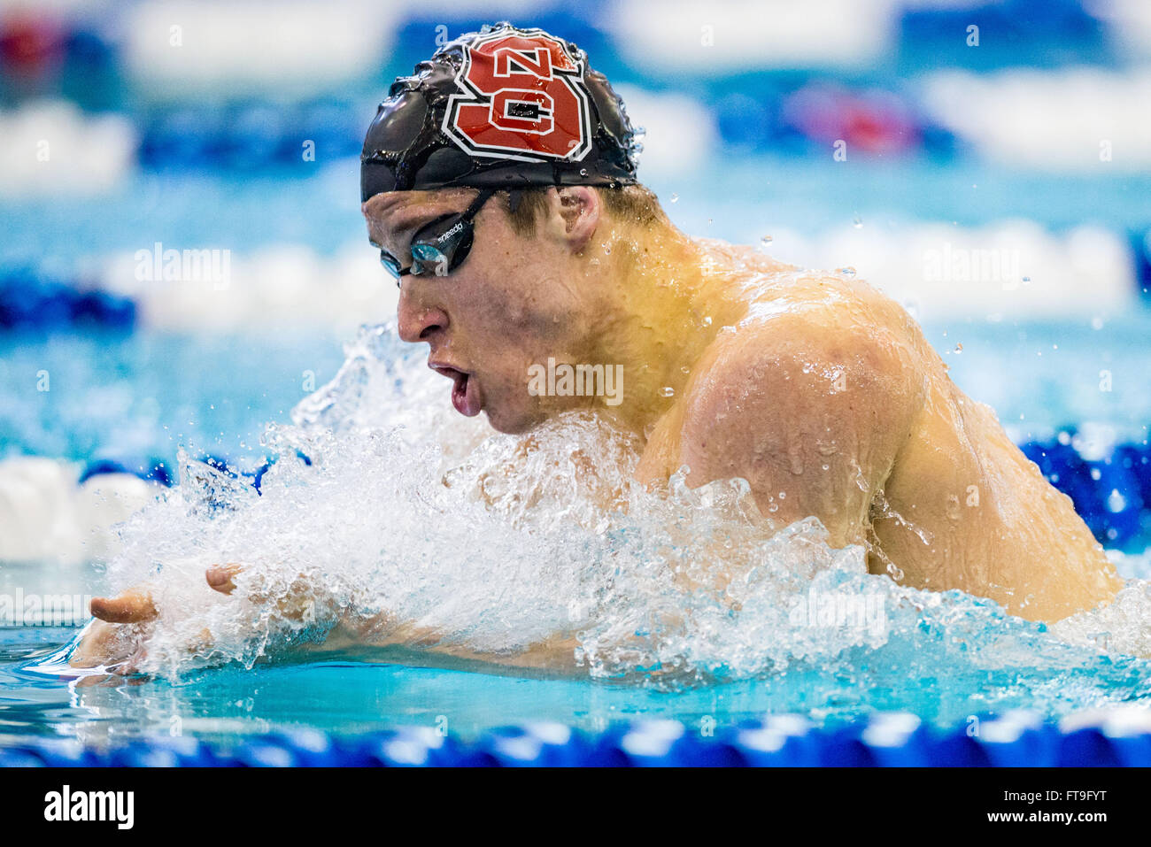 Atlanta, Georgia, USA. 26th Mar, 2016. NC State swimmer Derek Hren ...