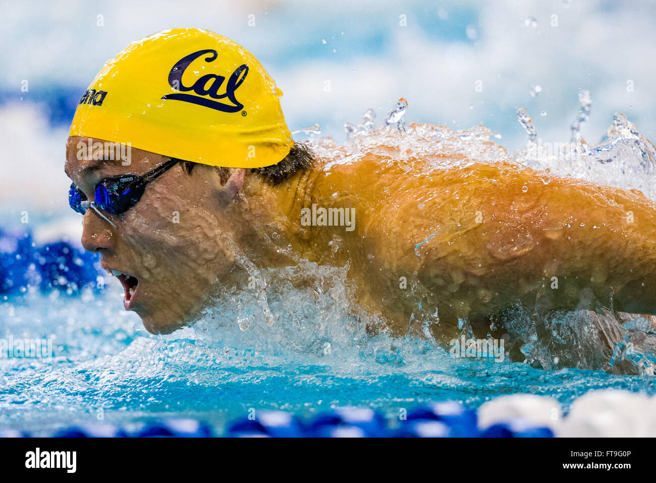 Atlanta, Georgia, USA. 26th Mar, 2016. Cal swimmer Michael Thomas ...