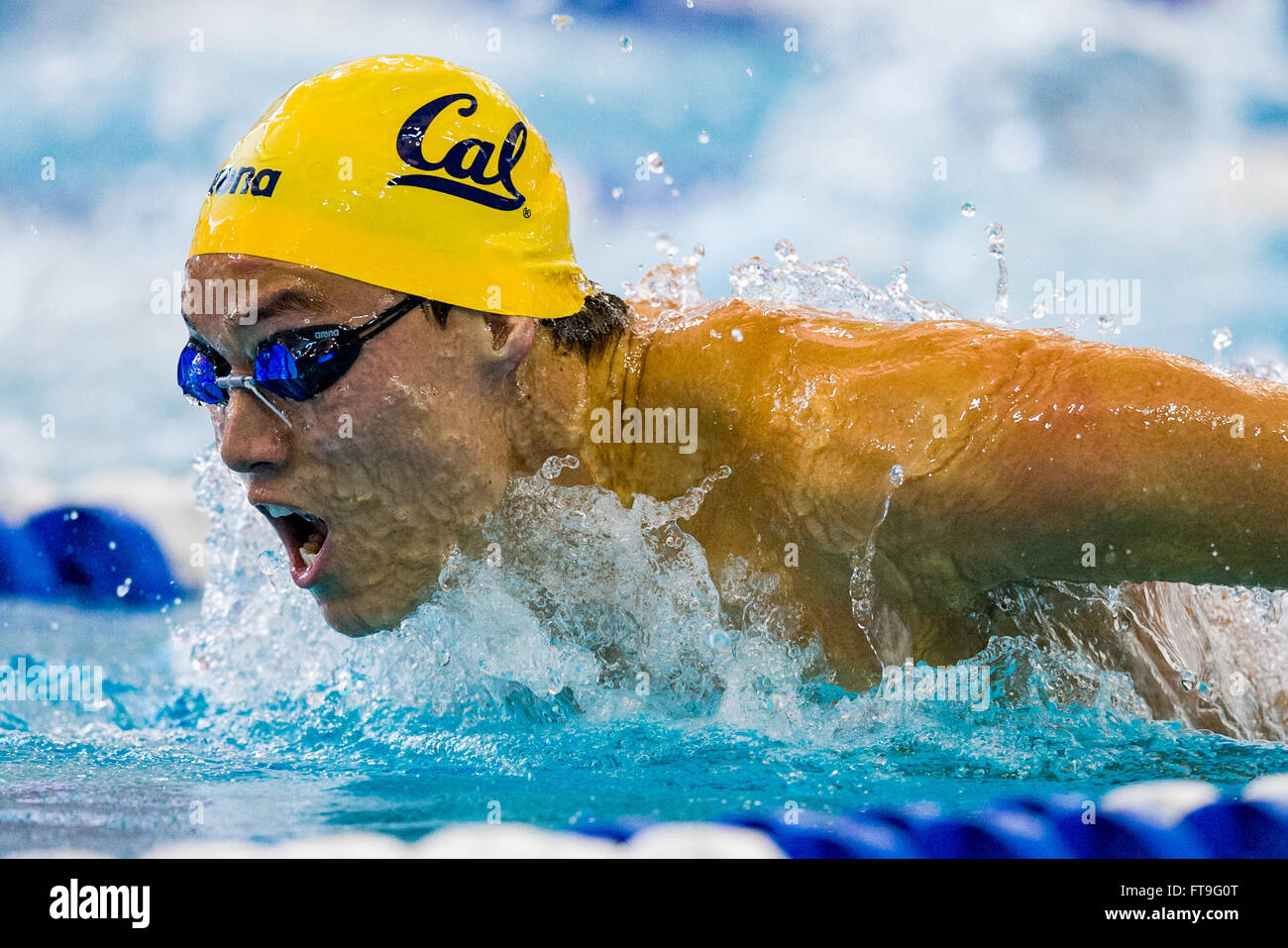 Atlanta, Georgia, USA. 26th Mar, 2016. Cal swimmer Michael Thomas ...