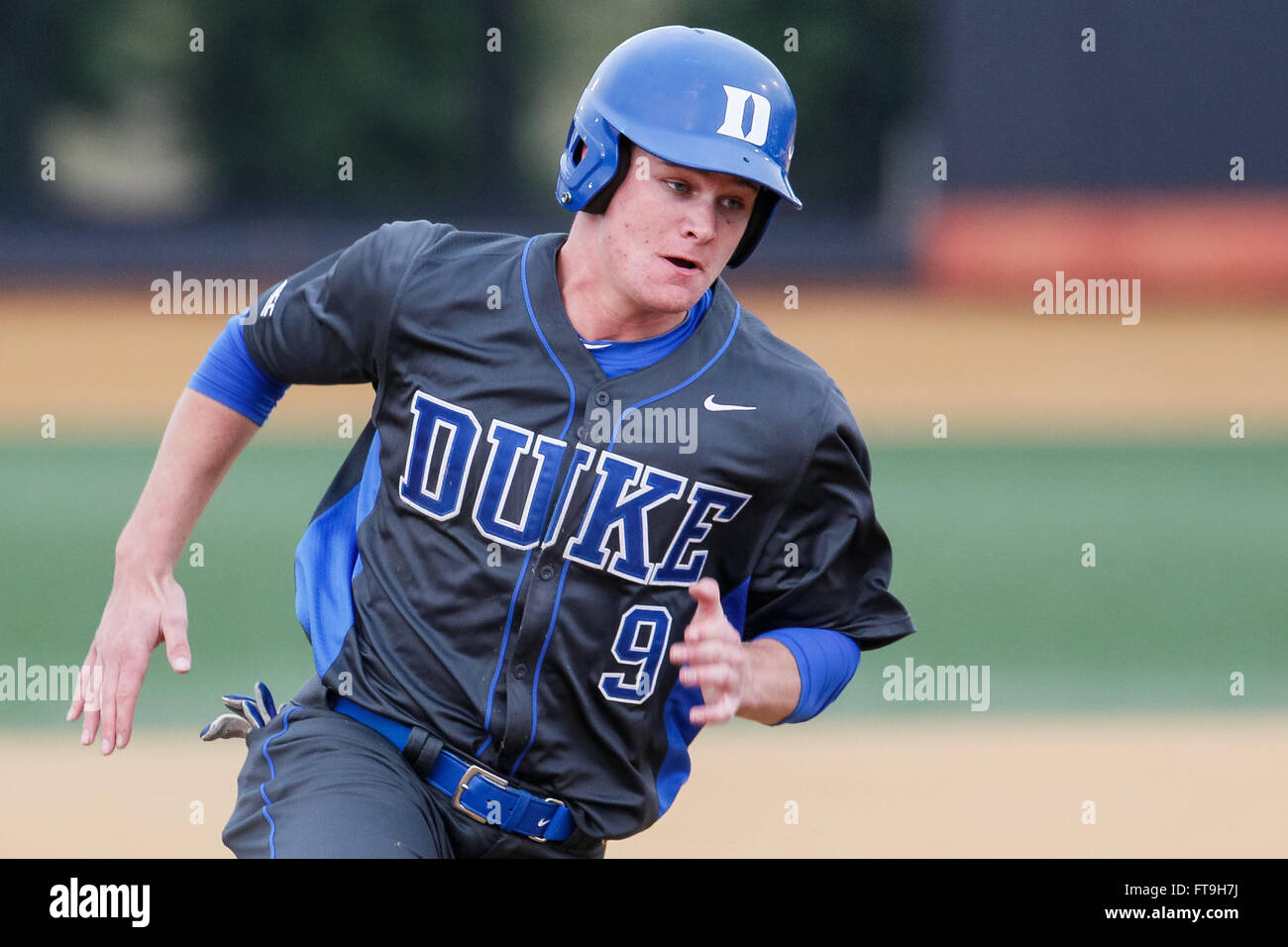 Winston-Salem, NC, USA. 26th Mar, 2016. outfielder Griffin Conine (9 ...
