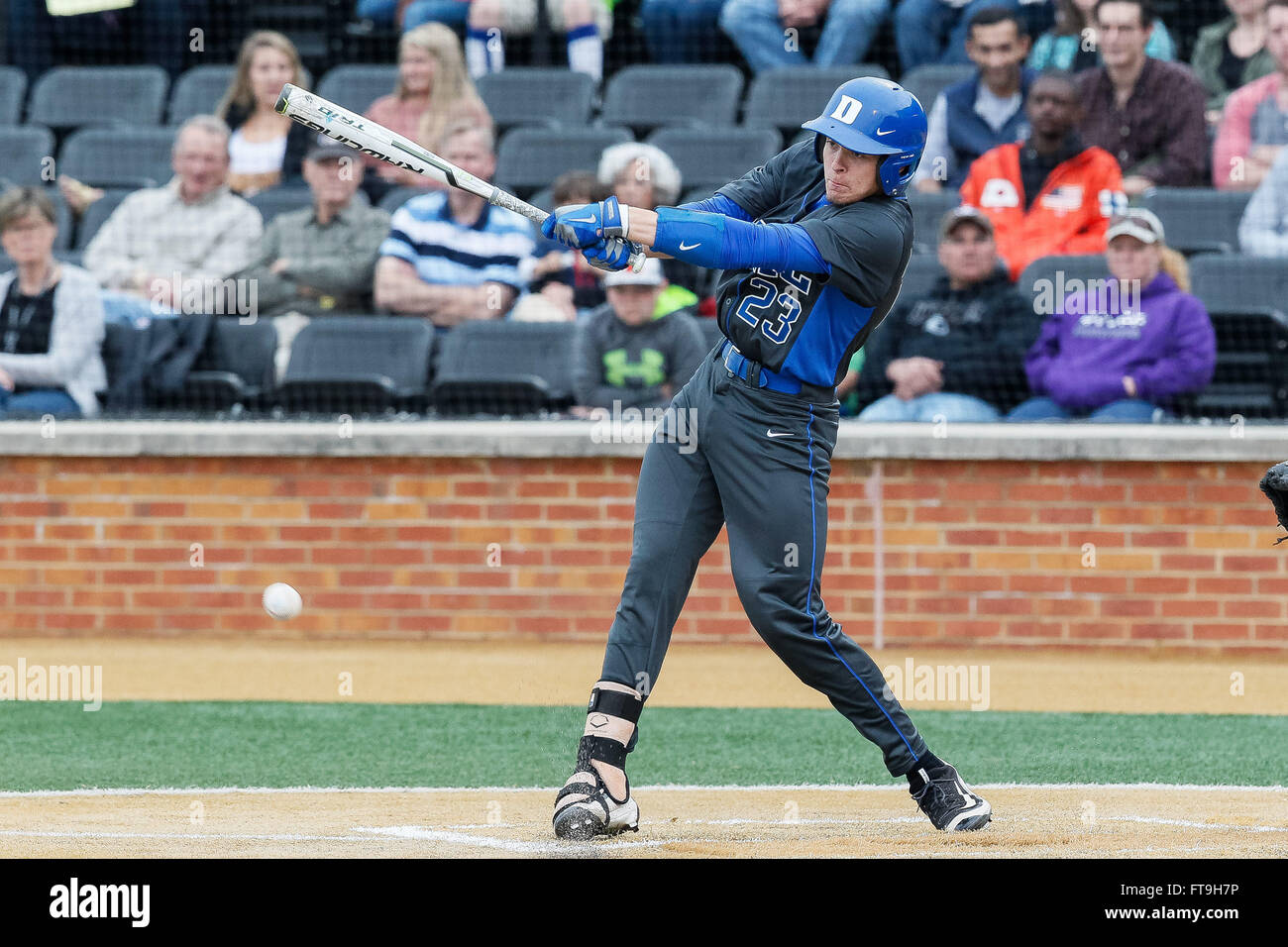 Winston-Salem, NC, USA. 26th Mar, 2016. catcher Chris Proctor (23) of ...