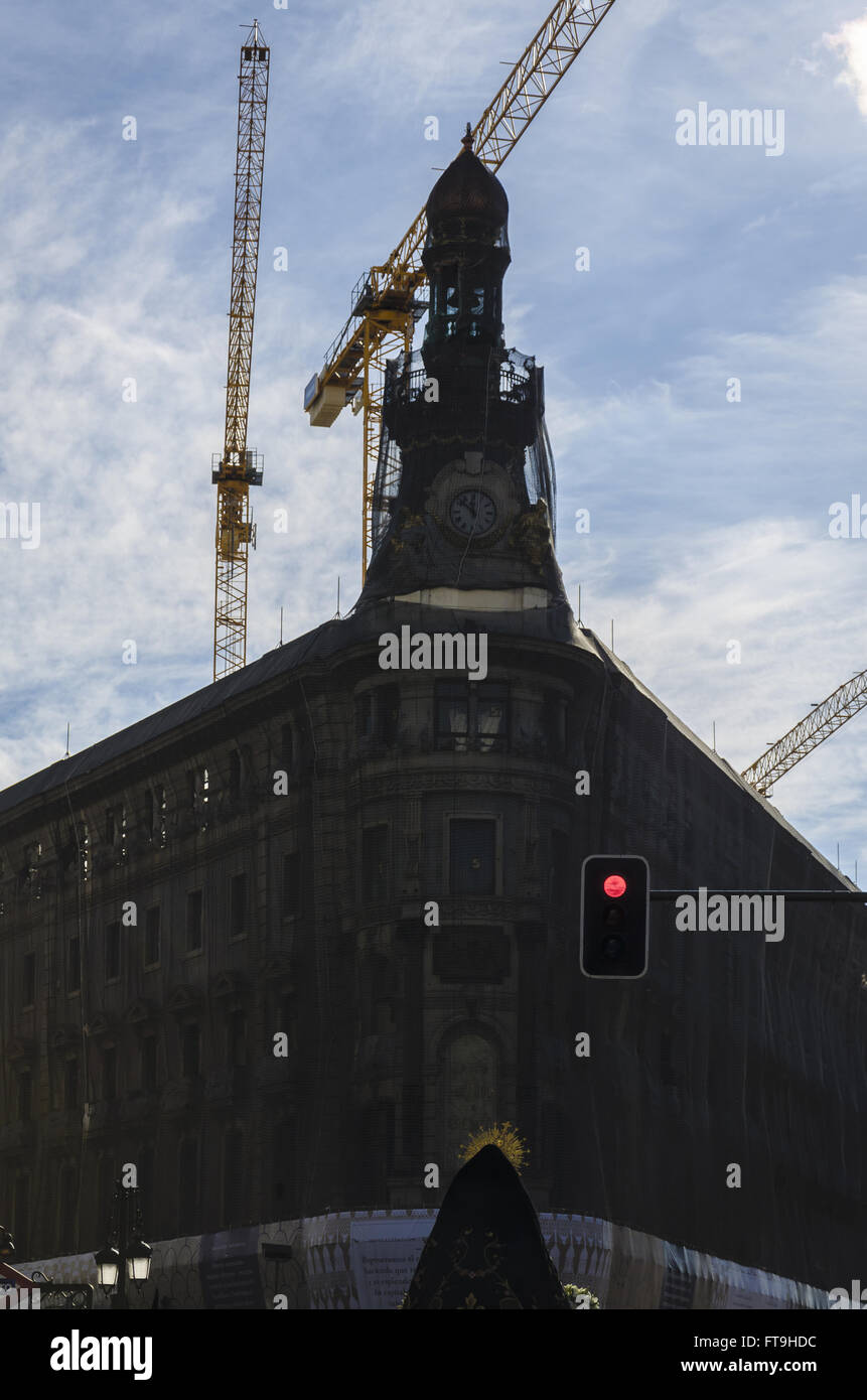 Madrid, Spain, 26th March 2016, Alcalá street, La Soledad Easter ...